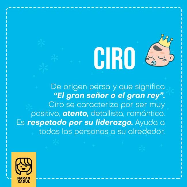 Significado del nombre Ciro
